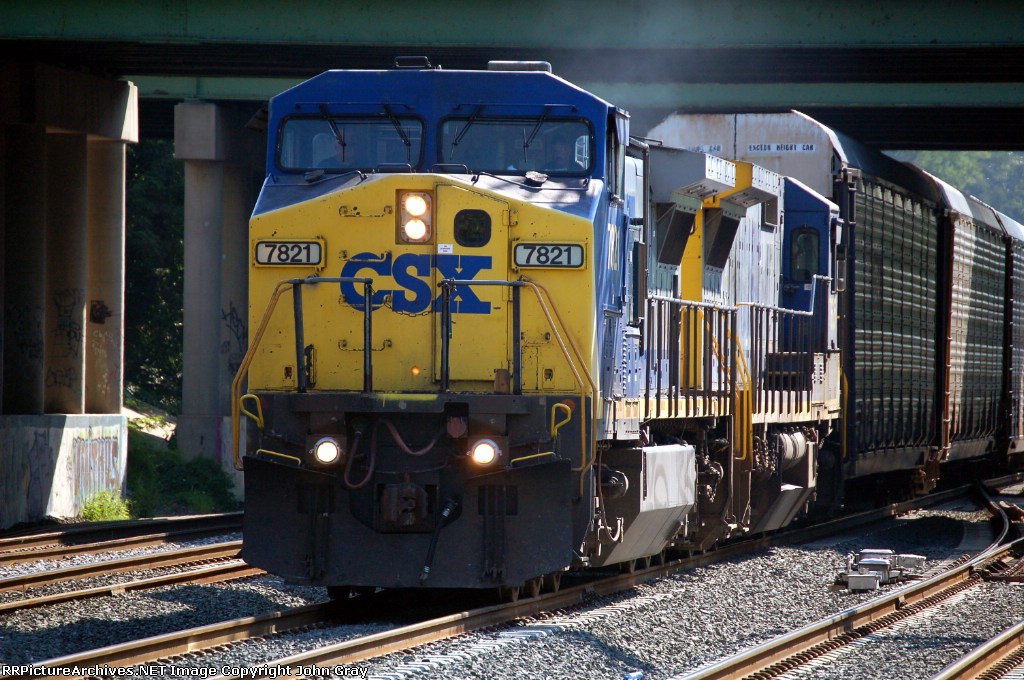 CSXT 7821 (C40-8W)